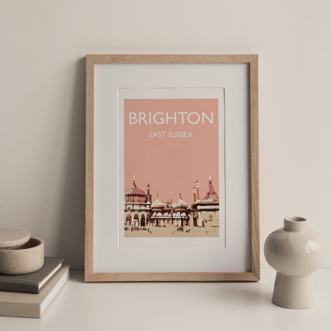 Brighton Pavilion, East Sussex A3 Fine Art Travel Print (unframed) - Etsy
