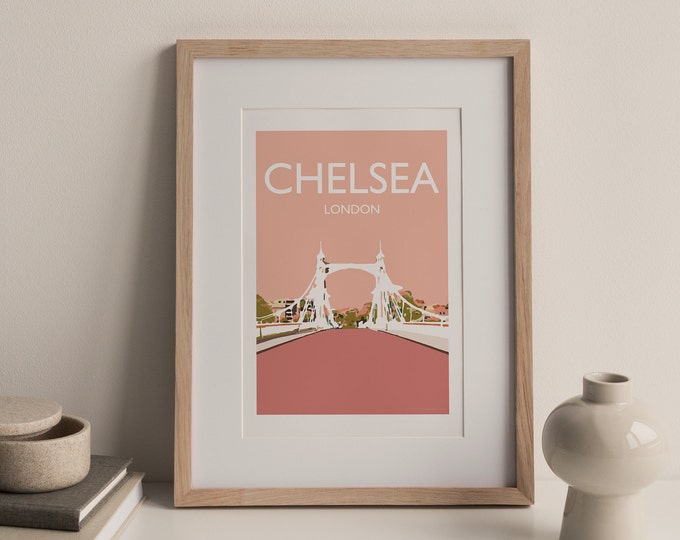 Chelsea Bridge London SW3 A4 Travel Print (unframed) - Etsy