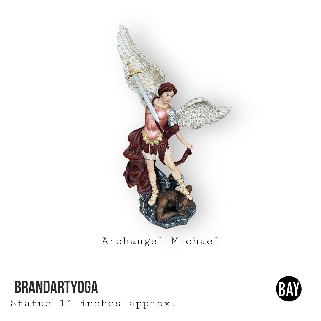 Archangel Michael Statue the Great Protector Holistic - Etsy