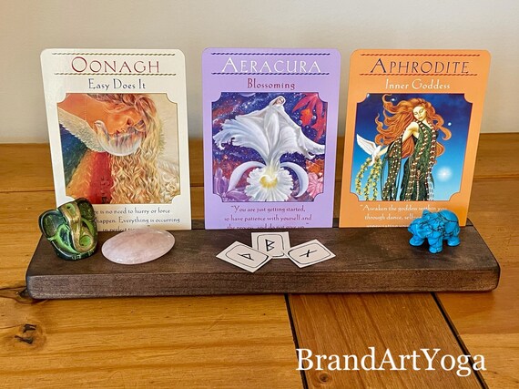 Wider Three Tarot Oracle Card or Image Holder Stand Altar | Etsy
