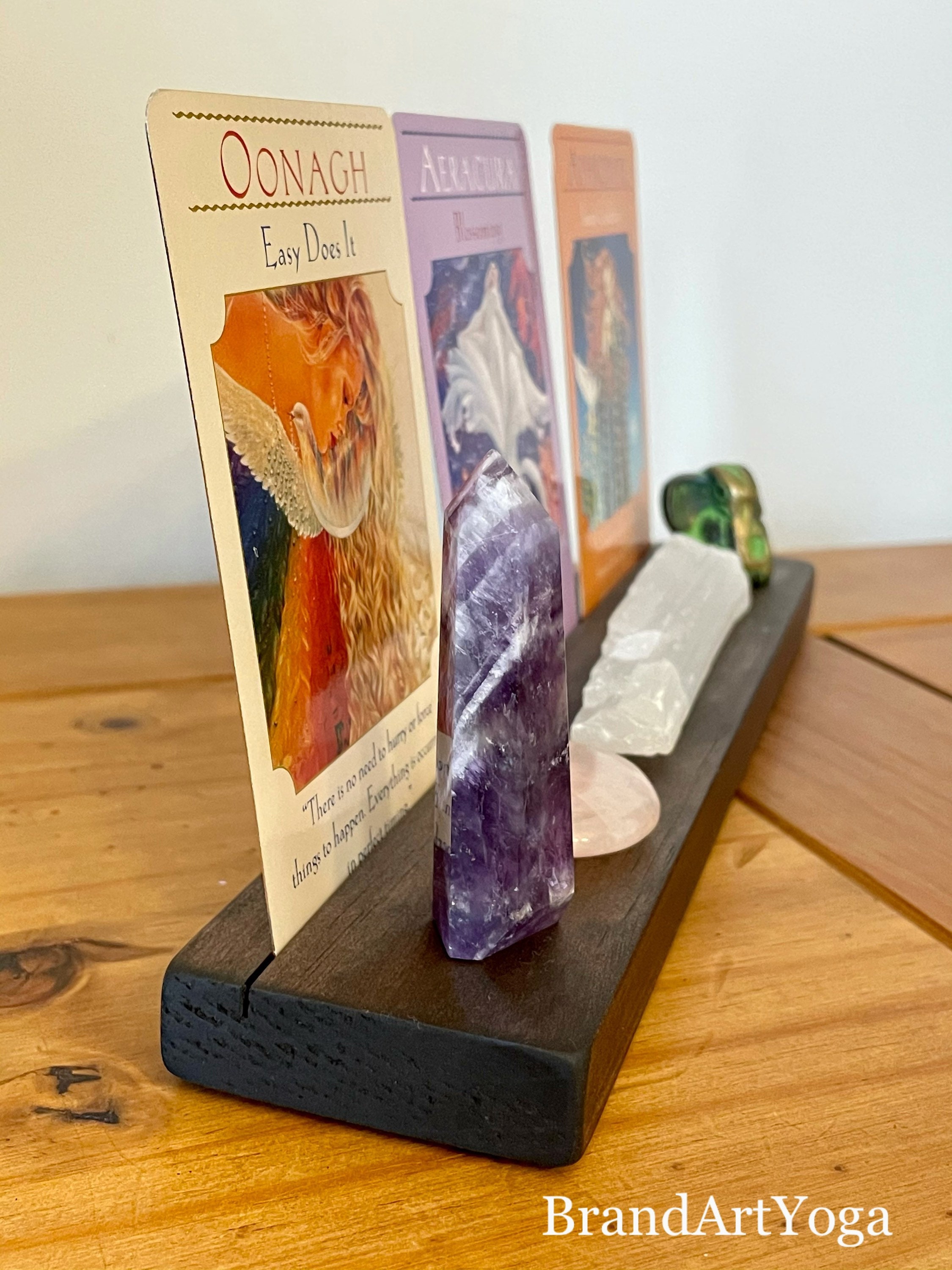 Wider Three Tarot Oracle Card or Image Holder Stand Altar Three Oracle ...