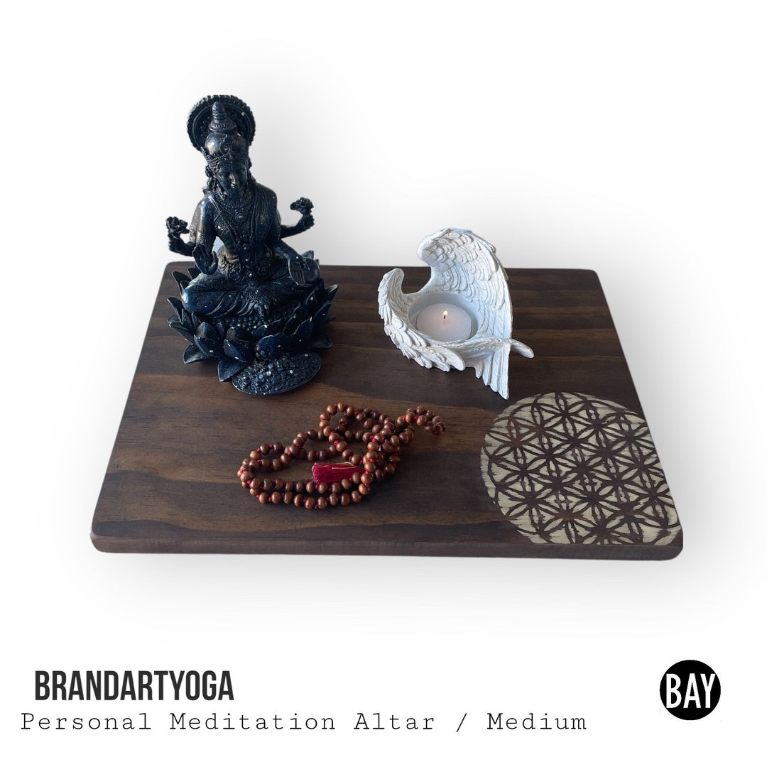 Personal Meditation Altar Medium Size, Yoga Gift, Yoga Art, Shrine ...