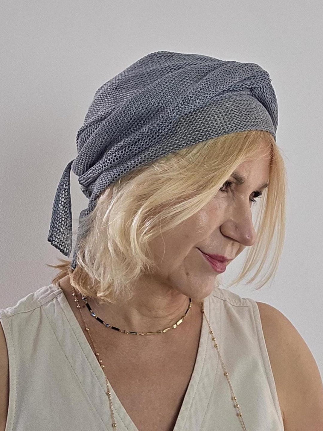 Multifunctional Turban Headwrap Head Covering Linen for Her, Summer ...
