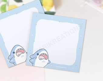 Cute Shark Memo Pad Baby Shark Notepad - Etsy