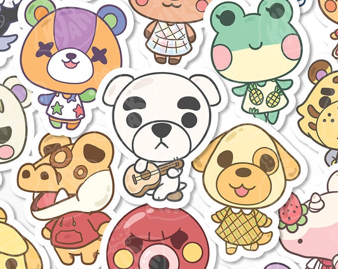 Cute ACNH Stickers - Etsy