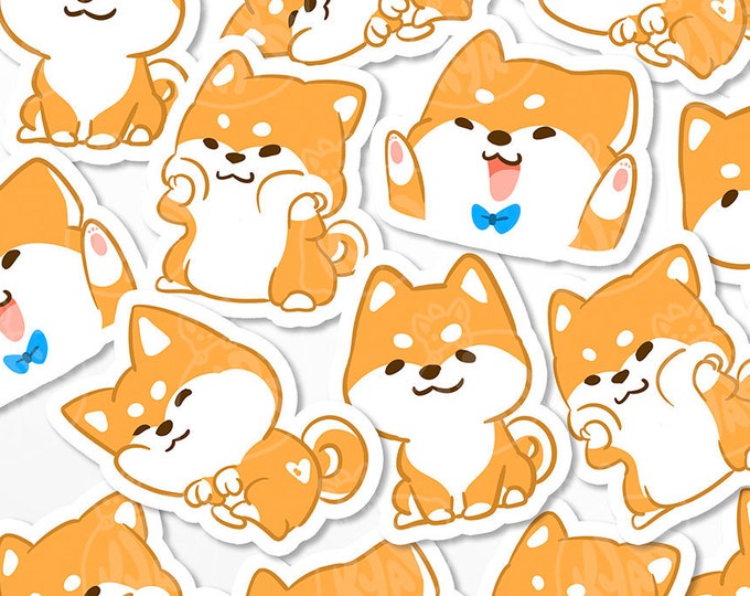 Shiba Inu Sticker Set - Etsy