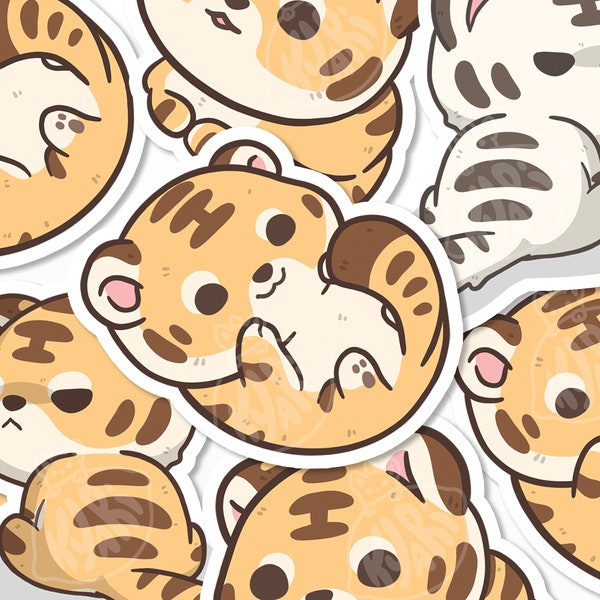 Cute Tiger Stickers - Etsy