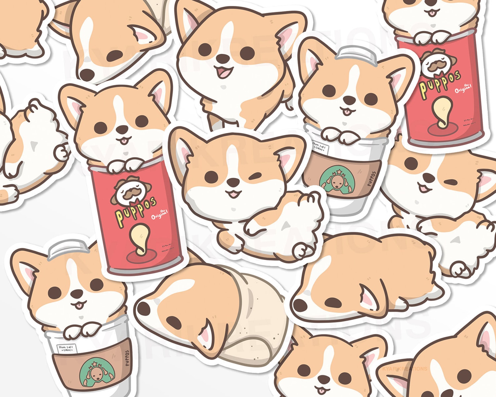 Cute Corgi Stickers - Etsy Australia