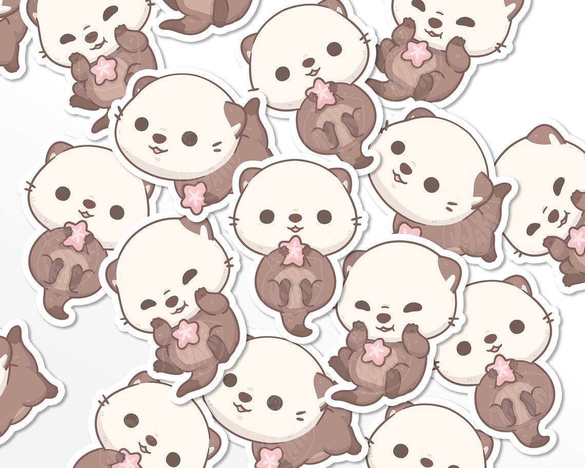 Cute Otter Stickers - Etsy
