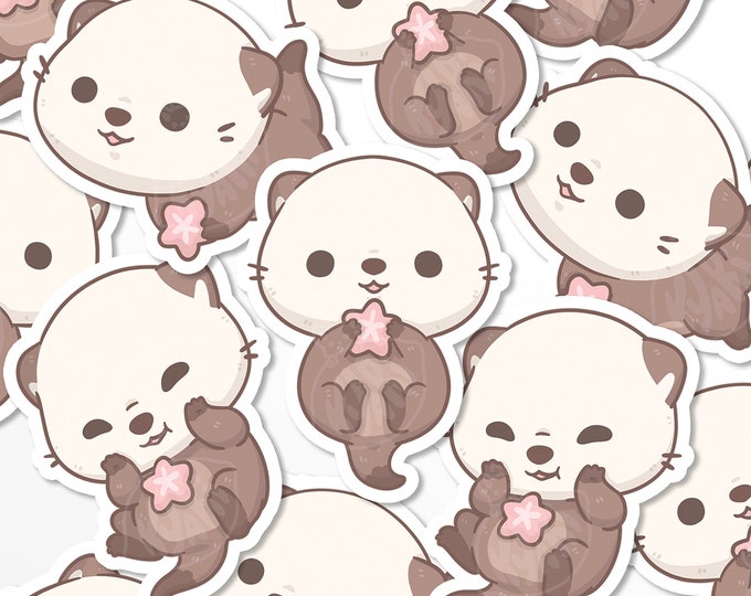 Cute Otter Stickers - Etsy