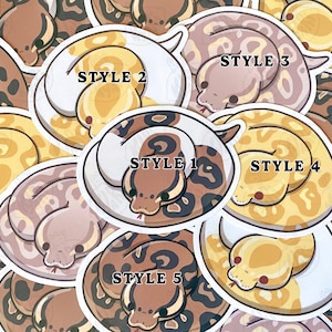 Cute Ball Python Stickers, Ball Python Morphs - Etsy