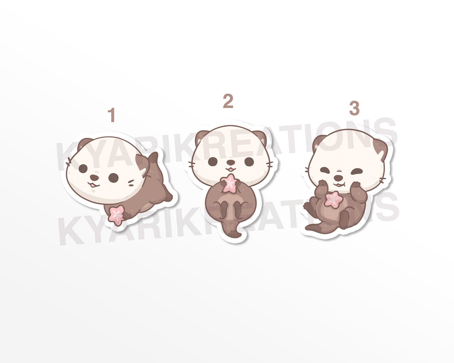 Cute Otter Stickers | Etsy