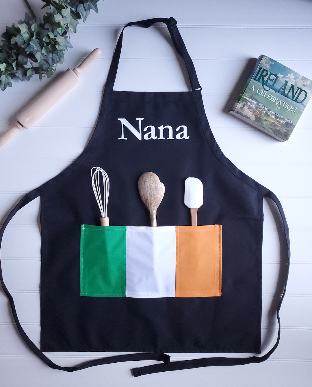 Personalized Ireland Flag Apron, Irish Gift, St. Patrick's Day Apron ...