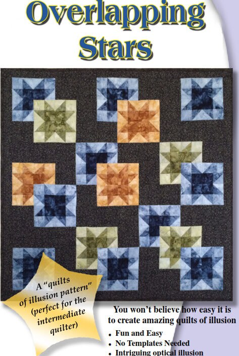 Overlapping Stars PDF Quilt Pattern - Etsy