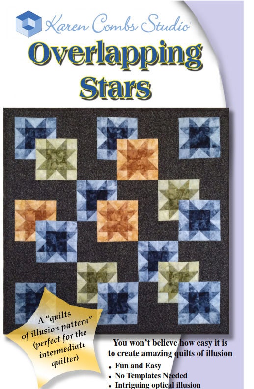 Overlapping Stars PDF Quilt Pattern - Etsy