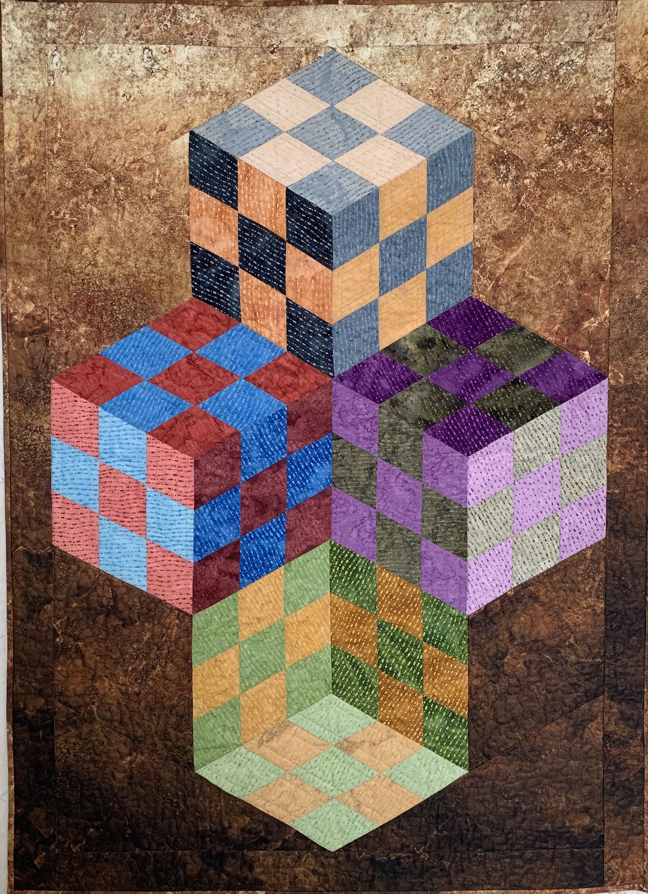 Colorfall Cubes PDF Quilt Pattern - Etsy