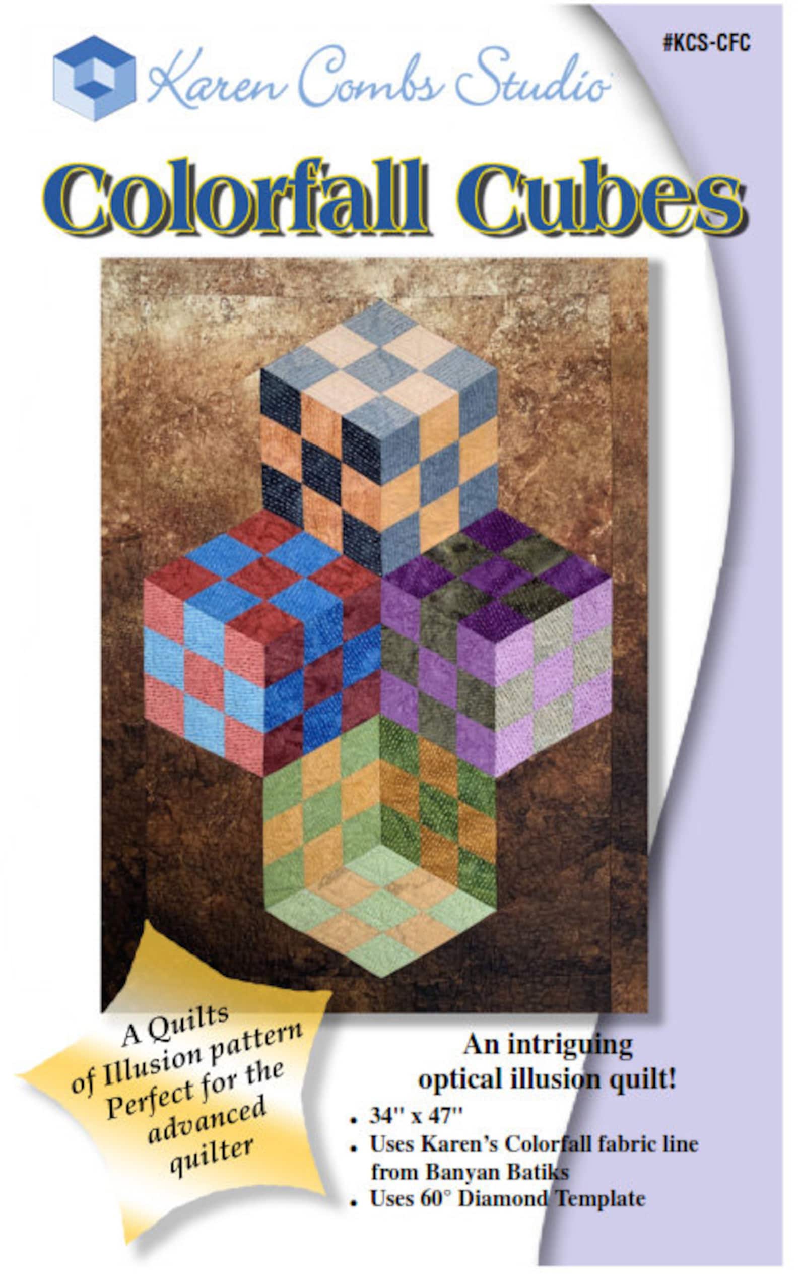 Colorfall Cubes PDF Quilt Pattern - Etsy