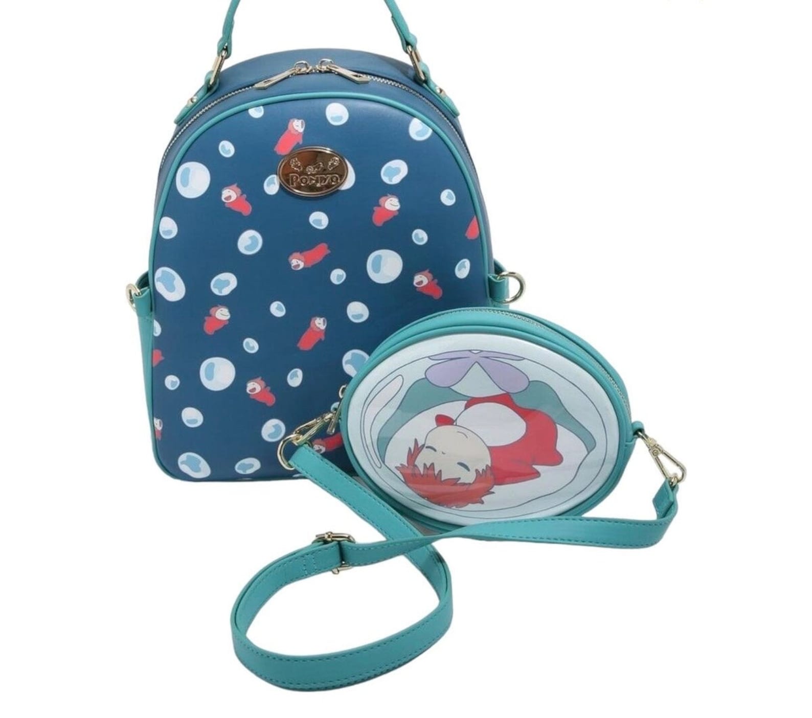 Ponyo Sleeping in Bubble 2 in 1 Boxlunch Exlusive Backpack and Wallet ...