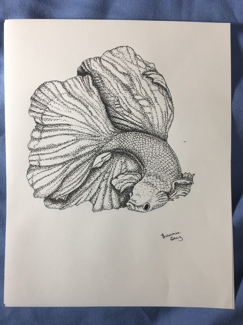 Stipple Wild Animal Art Print Tigers Hare Zebra Lion Fish - Etsy