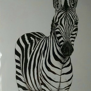 Stipple Wild Animal Art Print Tigers Hare Zebra Lion Fish - Etsy