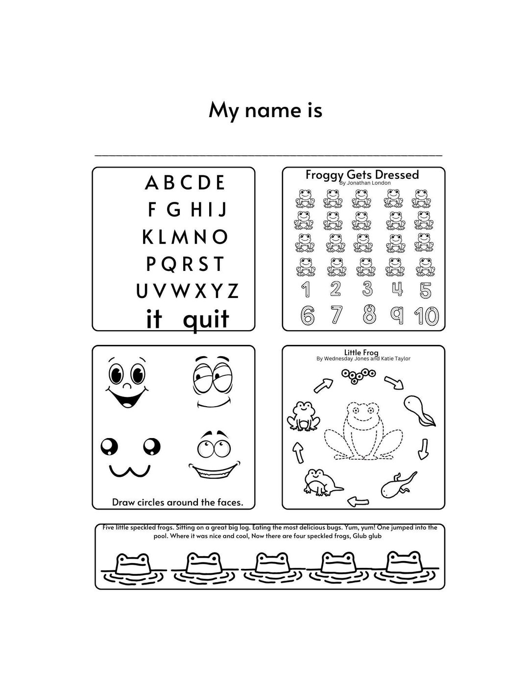 Tell Me a Story Pre-k Worksheets Curriculum Morning Seatwork - Etsy