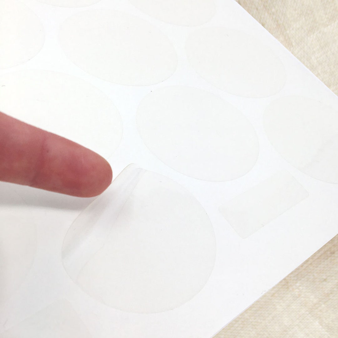 Clear Round Circle Weatherproof Label Protectors for Essential - Etsy