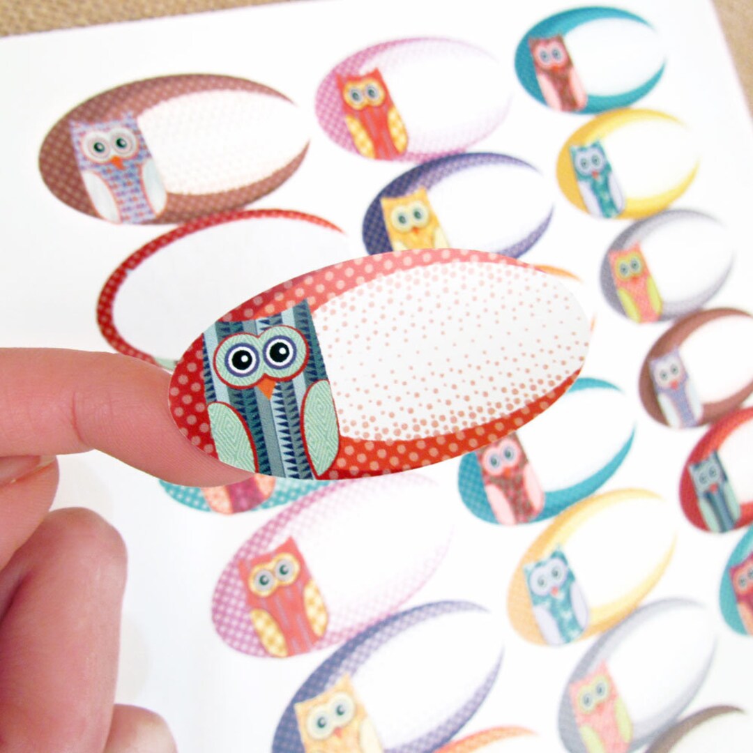 Cute Owl Design Weatherproof Poly Labels for Essential Oil - Etsy