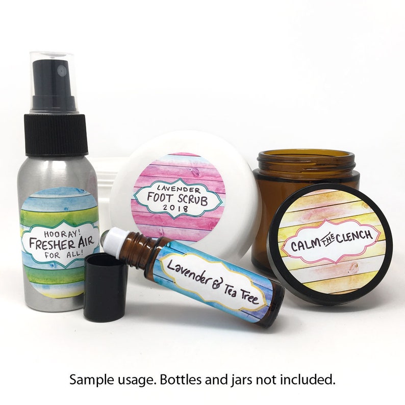 54 Shiplap Design Poly Weatherproof Round Labels for - Etsy