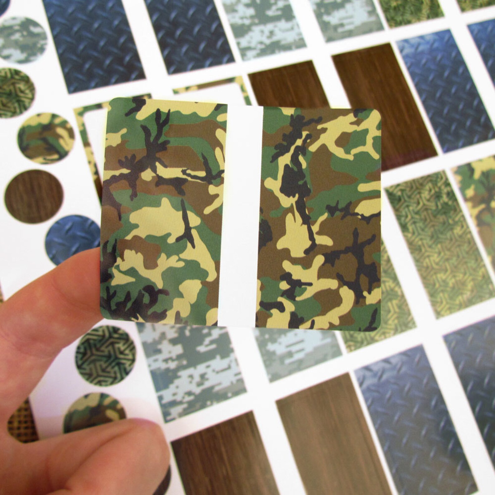 Camo Poly Weatherproof Labels for EO Bottles or Lip Balm Tubes | Etsy