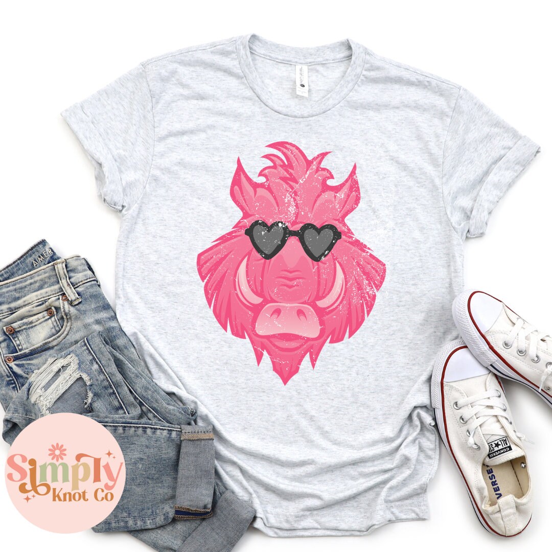 Pink Razorback Tshirt for Women, Razorback Shirt, Hogs Tshirt ...