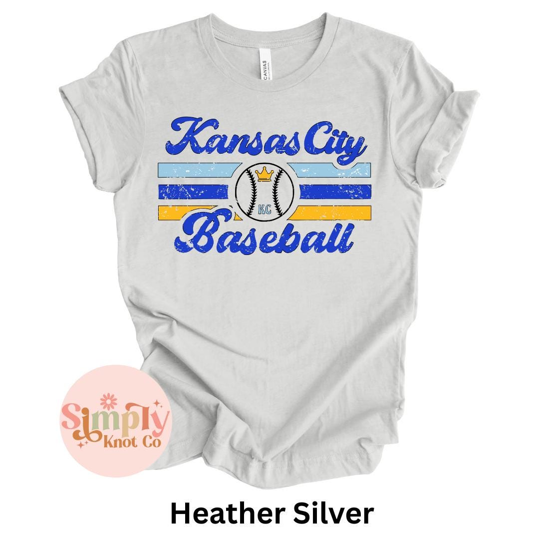 Retro Kansas City Baseball Tshirt, Kansas City Baseball Shirt for Women ...