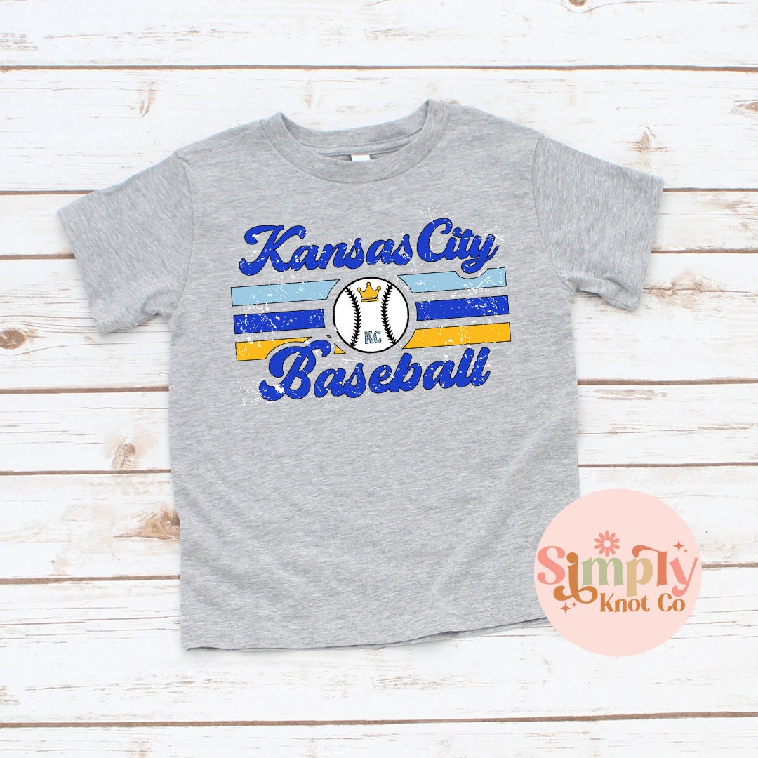 Retro Kansas City Baseball Shirt for Kids, Youth KC Baseball Shirt ...