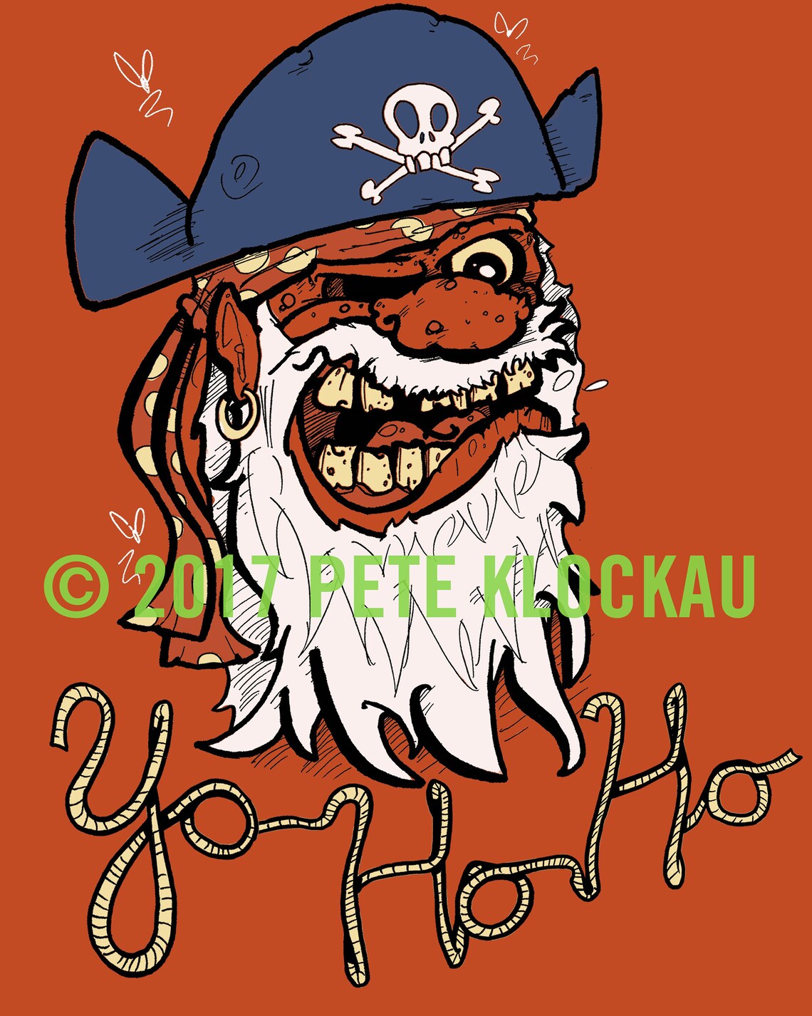 YO HO HO Limited Edition 8.5 X 11 Pirate Print | Etsy