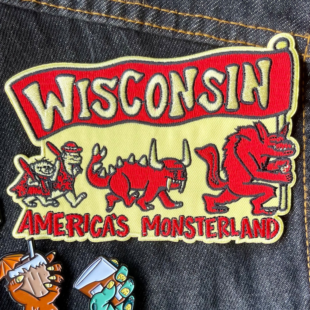 AMERICA'S MONSTERLAND Wisconsin Cryptid 5" Embroidered Sew-on/iron-on ...