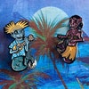 PINA COLADA WOLFIE Round 3 Werewolf Limited Edition 2 Enamel Pin Tiki ...