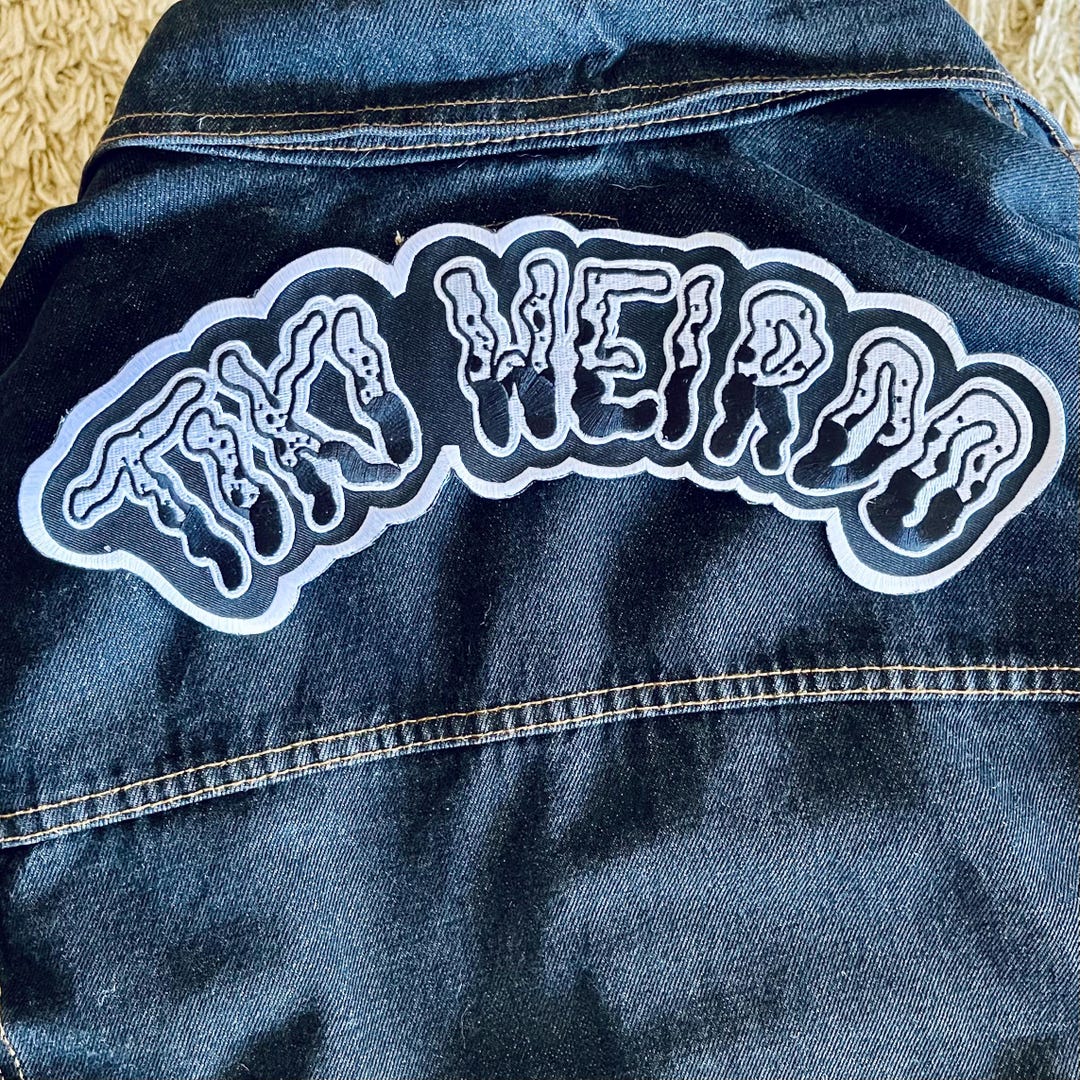 TIKI WEIRDO 12" Embroidered Iron-on/sew-on Biker Rocker Patch! Goth ...