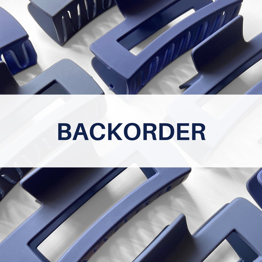 Backorder Navy Blue Claw Clip Dark Blue Claw Hair Clip Blue Clip Claw ...