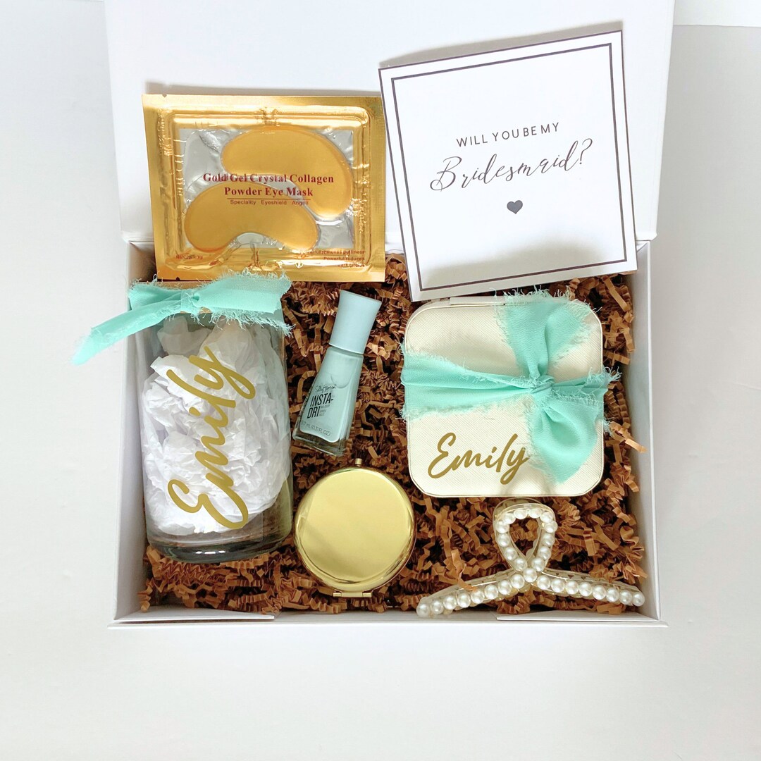Mint Bridesmaid Proposal Box for Maid of Honor Ask Gift for Bridesmaid ...