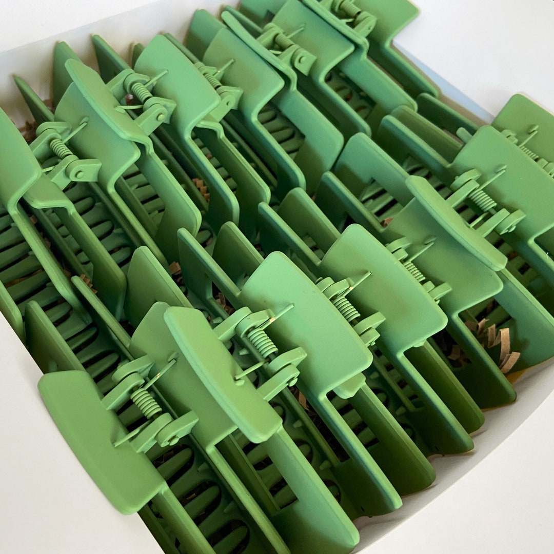 Bulk Sage Green Hair Accessories Bulk Green Hair Claw Bulk Hair Clip ...