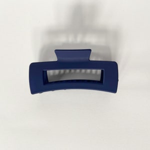 4 Inch Navy Blue Hair Clip Matte Blue Claw Clip Blue Matte Hair Claw ...