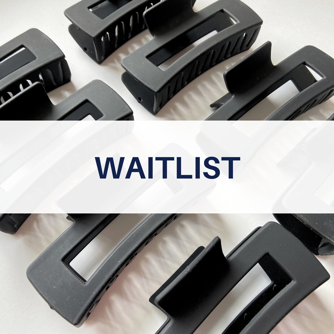 Backorder Bulk Black Hair Claw Clip Black Hair Accessories Black Matte ...