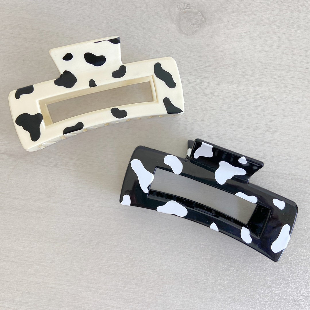 Cow Claw Clip Women Cow Print Hair Claw for Bachelorette Party Favor ...