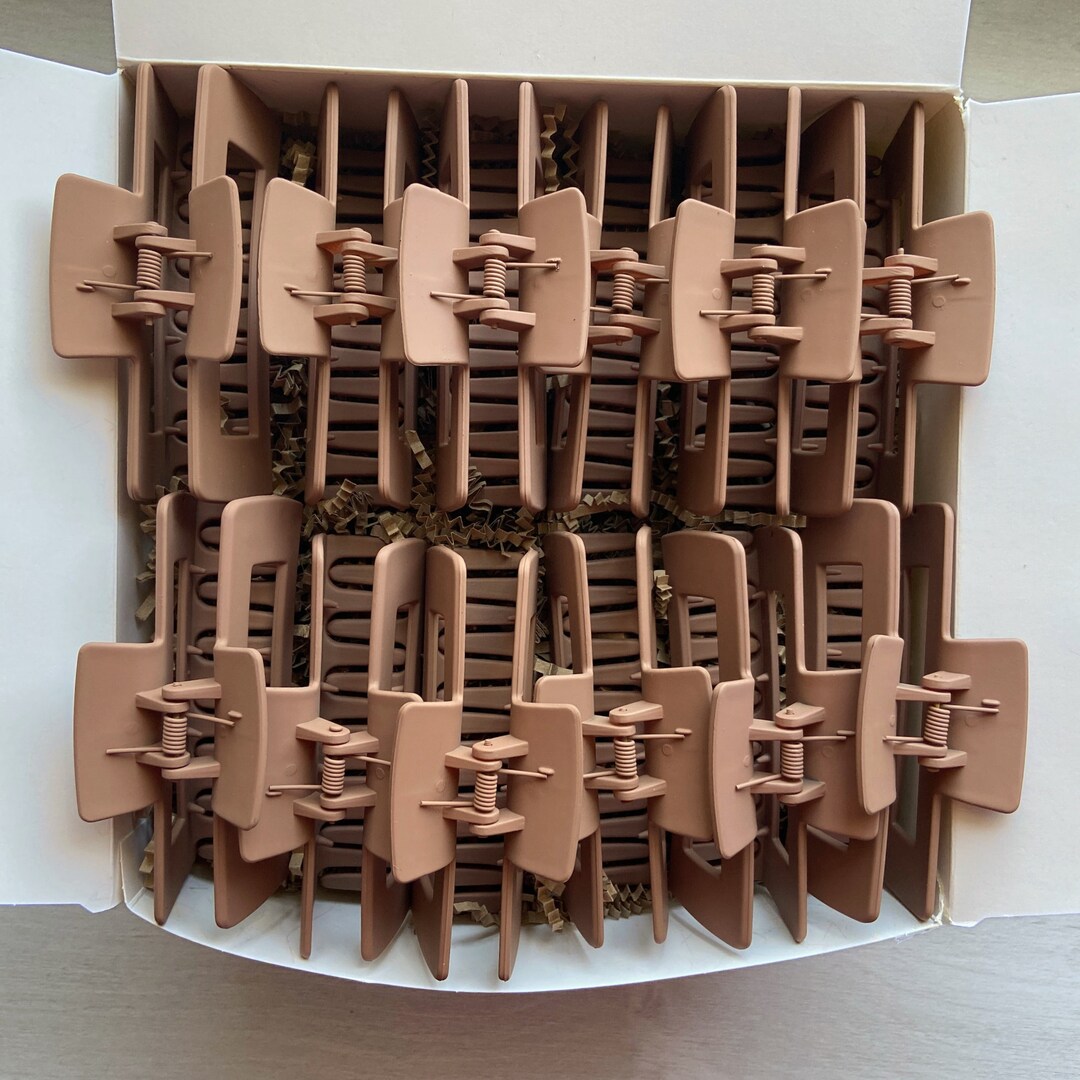 Bulk Brown Claw Clip Matte Brown Hair Claw Bulk Hair Accessory Brown ...