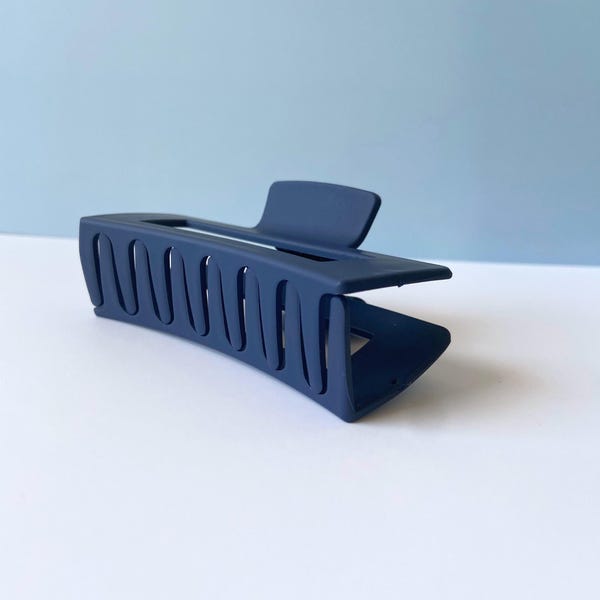 Navy Blue Hair Clip - Etsy
