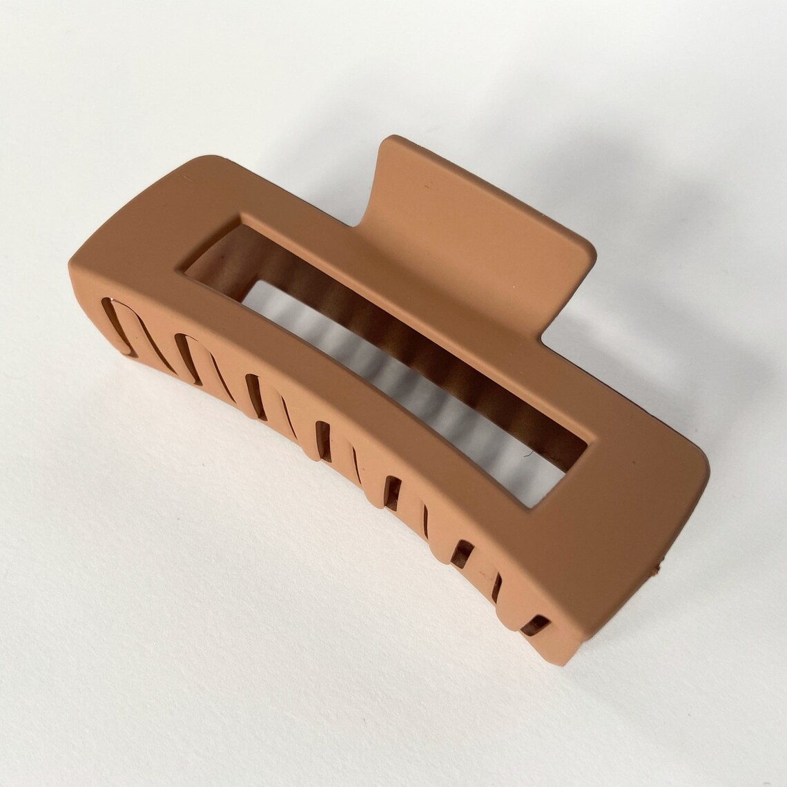 4 Inch Brown Hair Claw Large Brown Claw Clip Brown Matte Hair Accessory ...