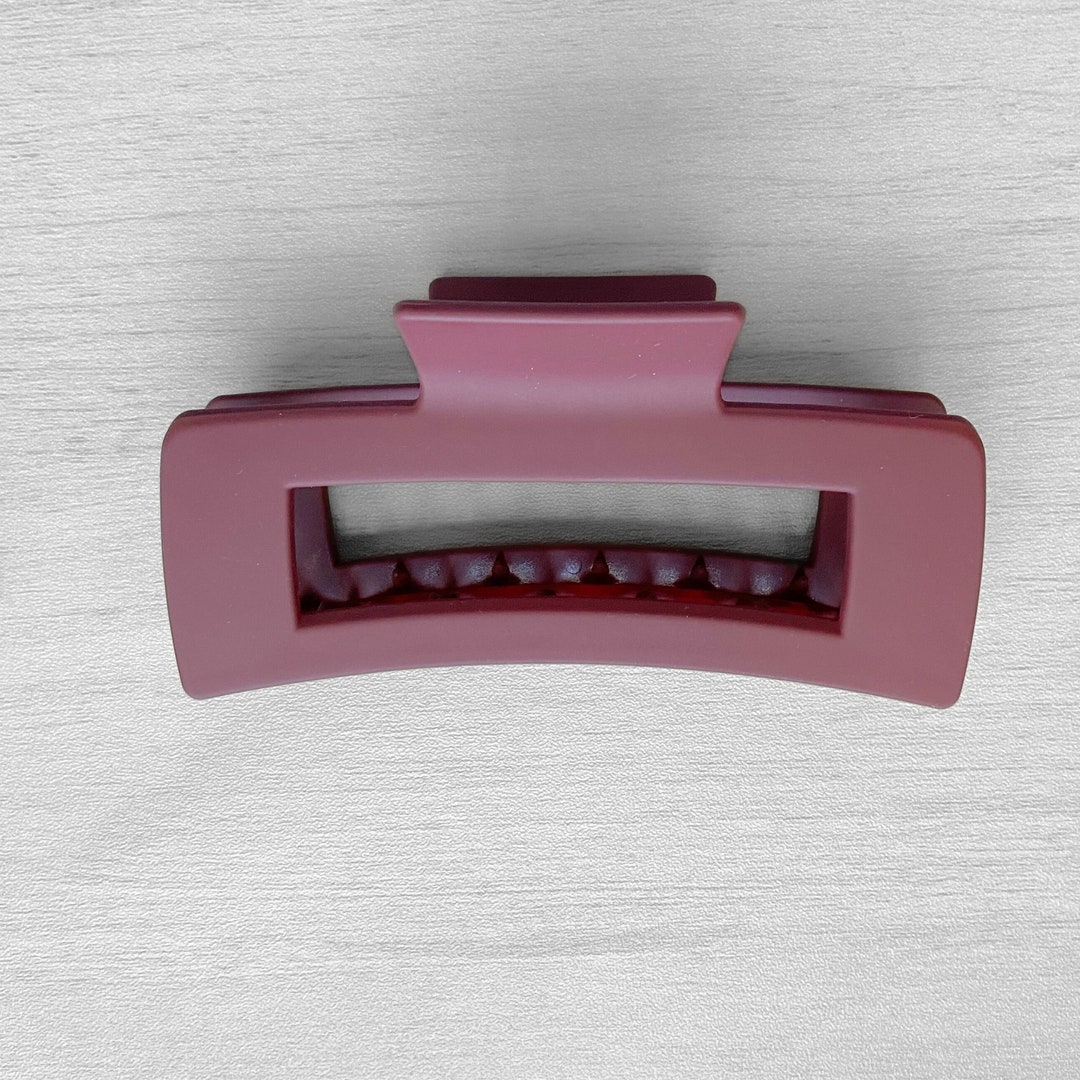 Wine Red Claw Clip Dark Red Hair Claw Merlot Hair Clip Red Dark Hair ...