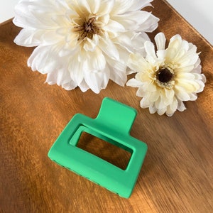 4 Inch Claw Clip Green 4in Clip Claw Forest Green Hair Clip Grass Green ...