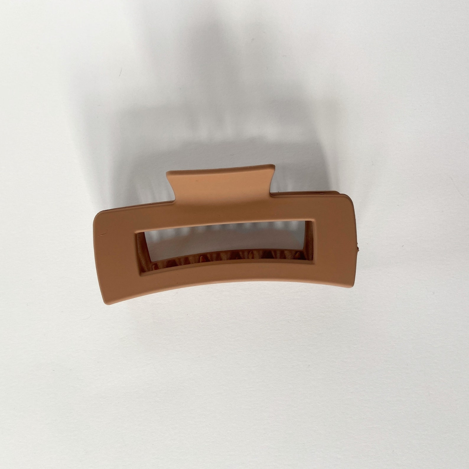 4 Inch Brown Hair Claw Large Brown Claw Clip Brown Matte Hair Accessory ...