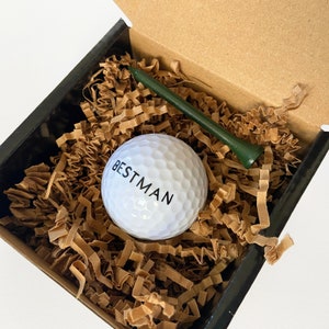 Golf Best Man Proposal Box Gift Idea for Best Man Ask Gift Box Best Man ...