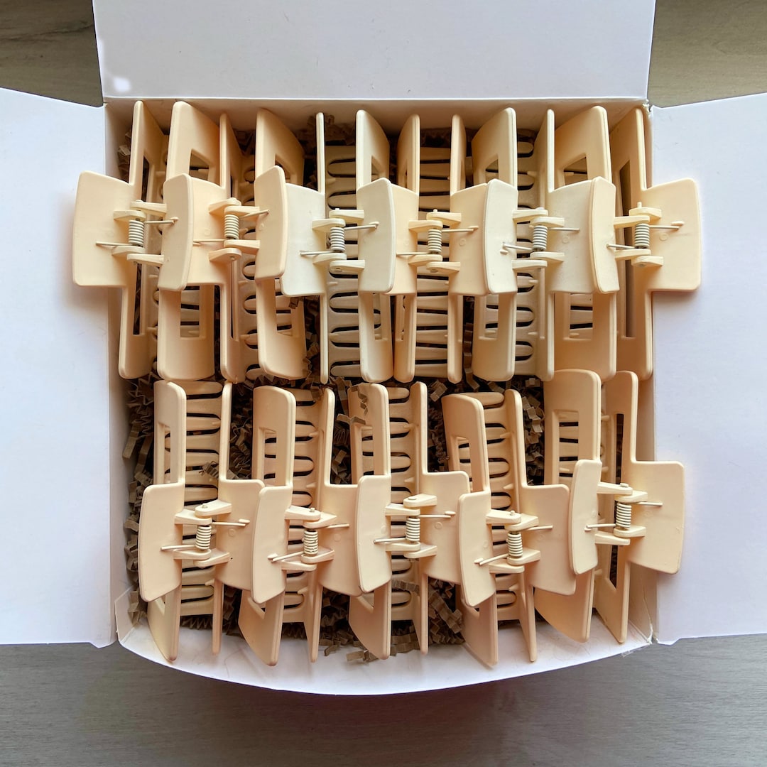 White Claw Clip Bulk Matte White Hair Clip Plain White Clip Hair Claw ...